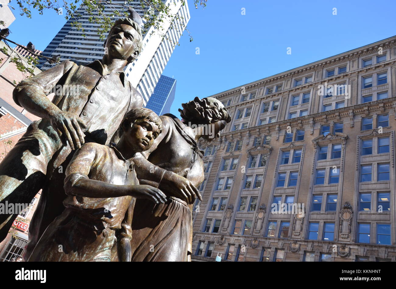 Irish Famine Memorial on the Freedom Trail Boston Massachusetts Stock ...