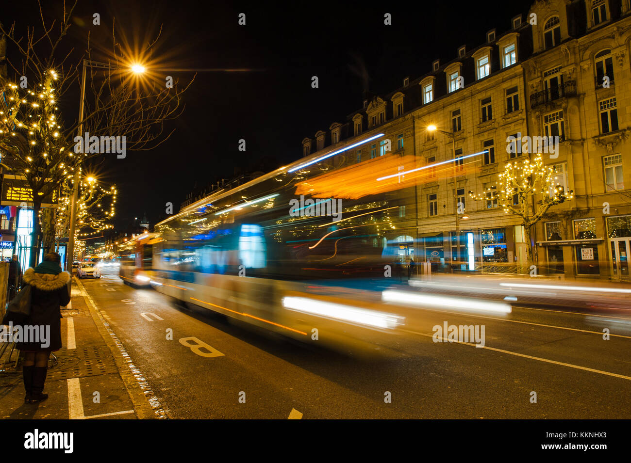 Long exposure streets of Luxembourg City, Luxembourg Stock Photo - Alamy