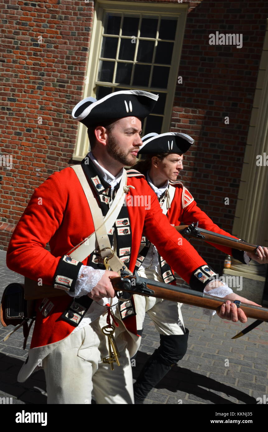 Soldiers dressed in British Army Uniform reinact a key ceremony for ...