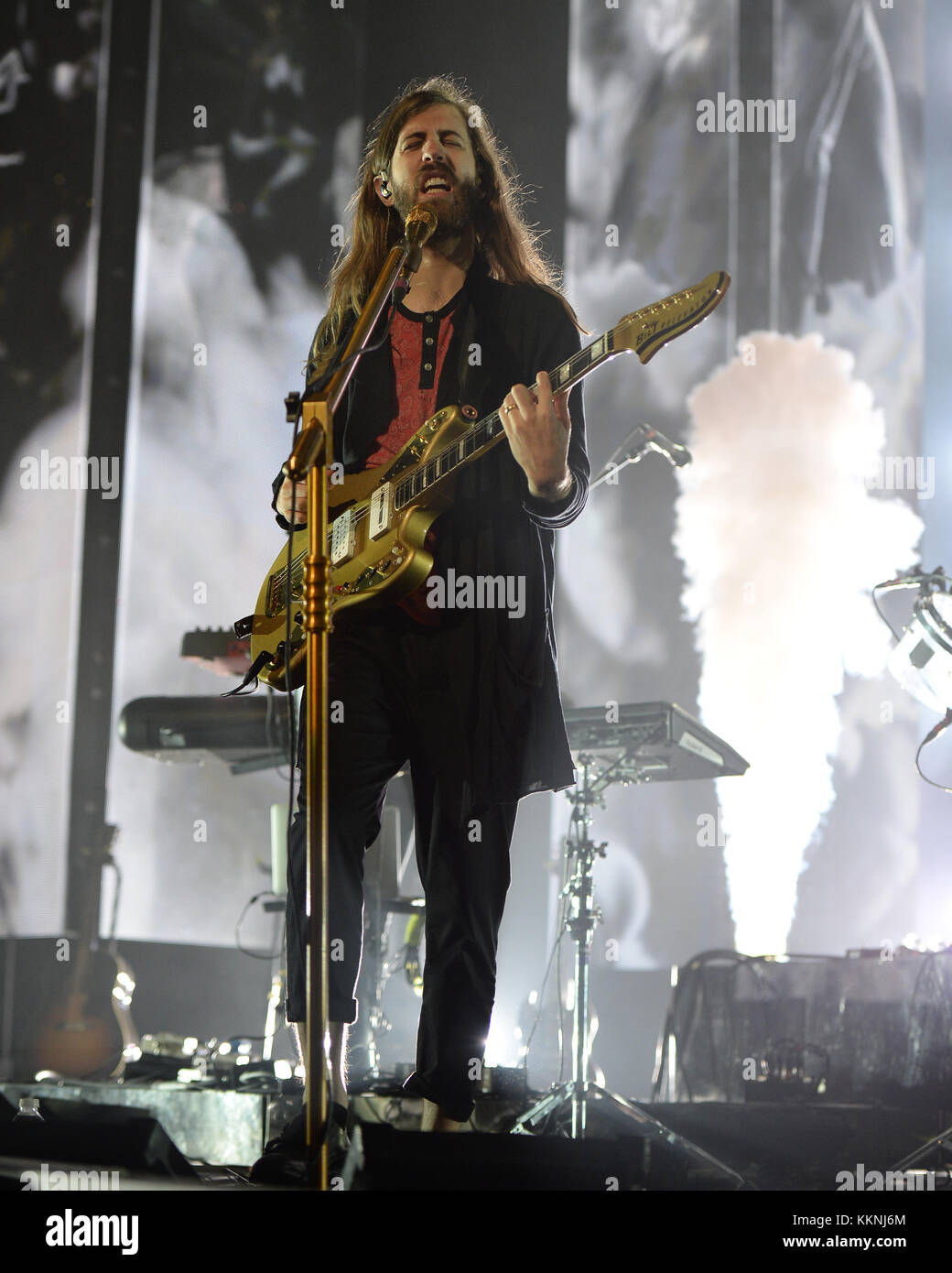 SUNRISE, FL - JULY 11: Daniel Wayne Sermon of Imagine Dragons Performs ...