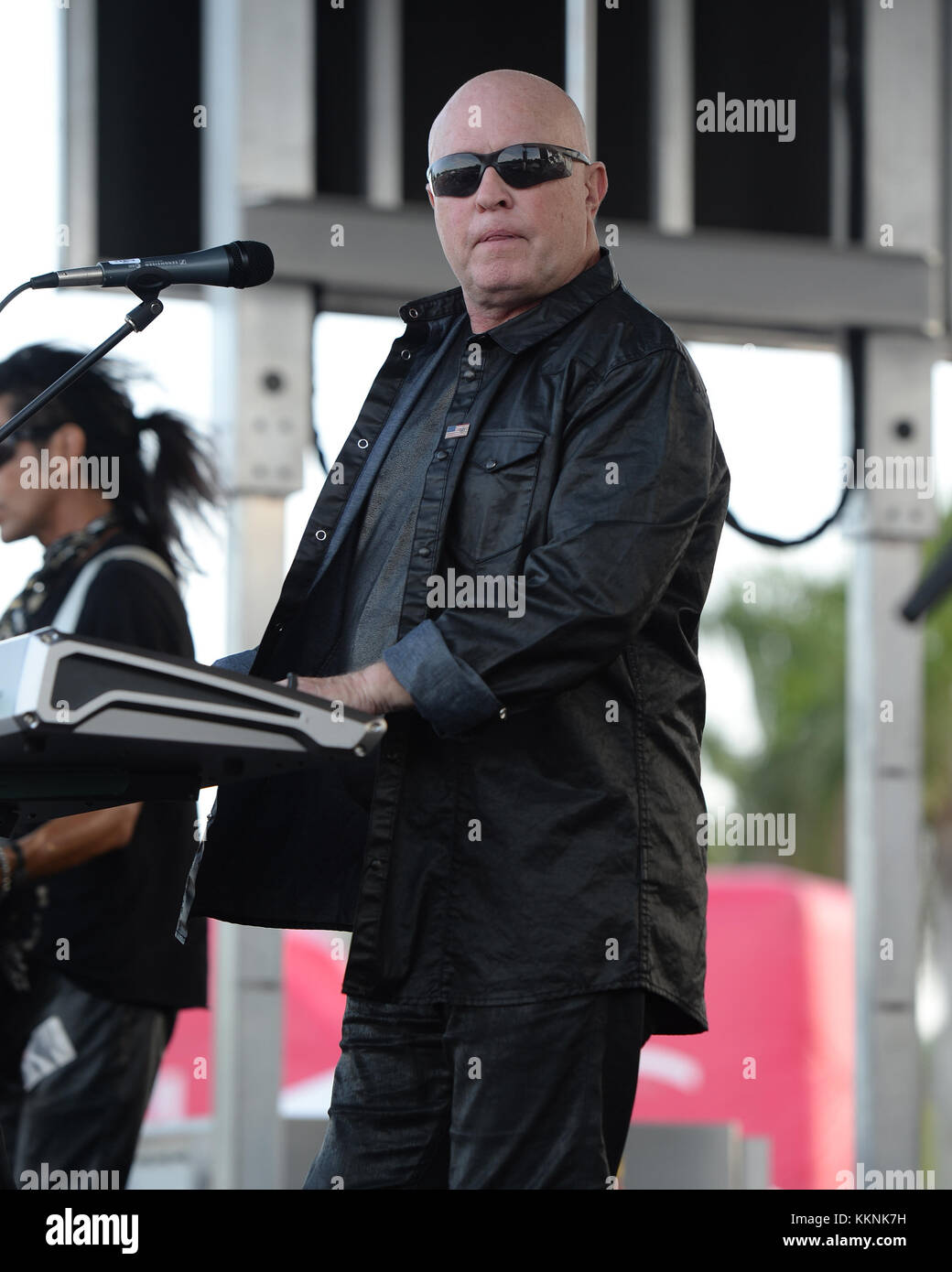 SUNRISE FL - JULY 04: Mike Score of A Flock of Seagulls performs during ...