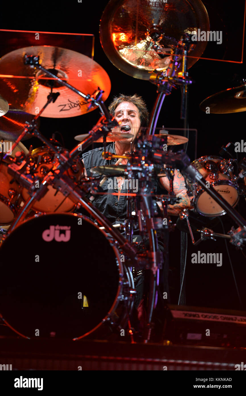 WEST PALM BEACH, FL - OCTOBER 13: Deen Castronovo of the band Journey ...