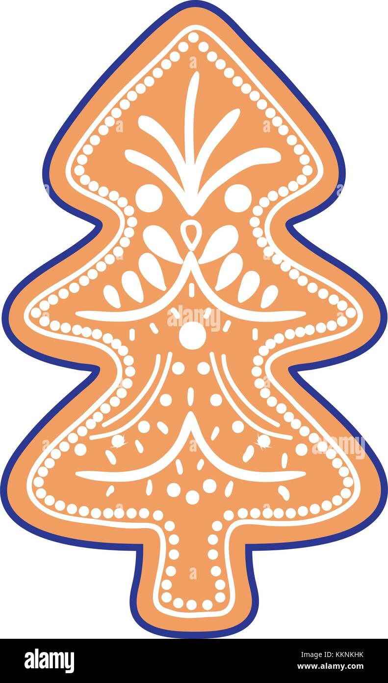 full color pine tree christmas decoration Stock Vector Image & Art - Alamy