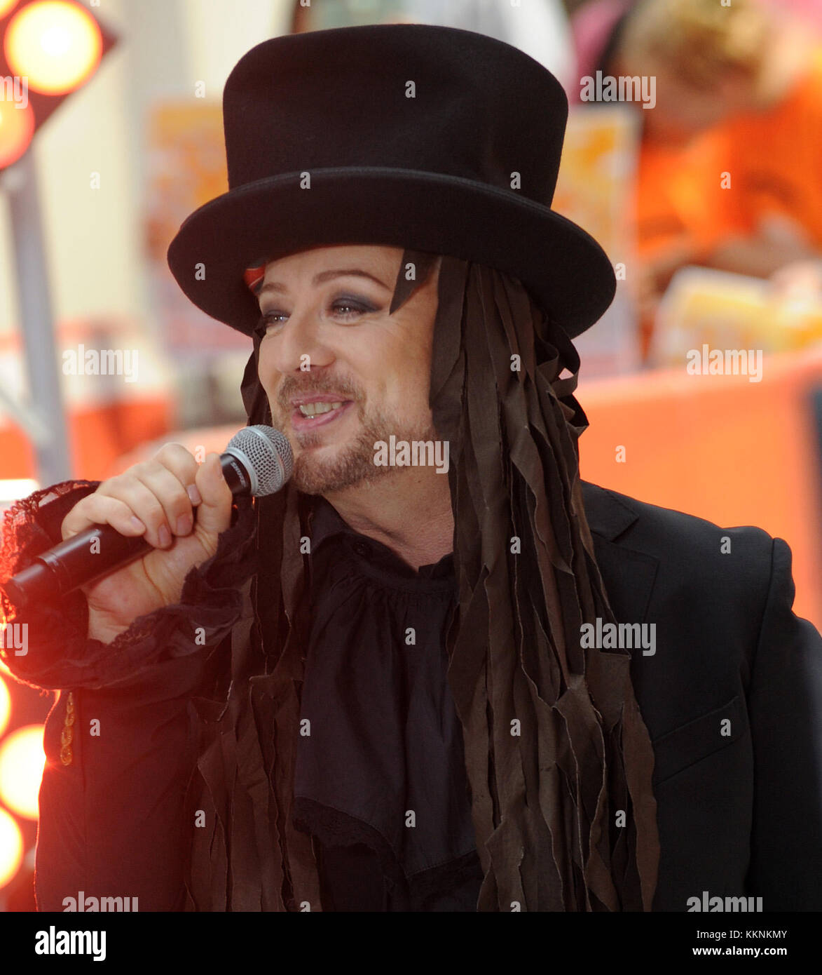 NEW YORK, NY - JULY 02: British singer and songwriter Boy George ...