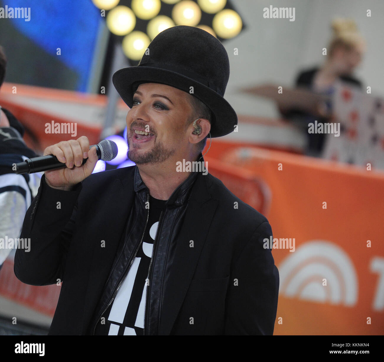 NEW YORK, NY - JULY 02: British singer and songwriter Boy George ...