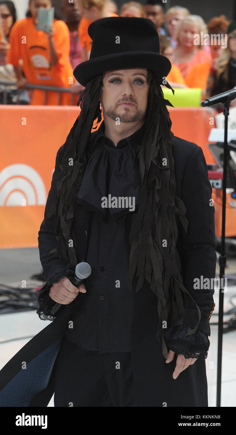 NEW YORK, NY - JULY 02: British singer and songwriter Boy George ...