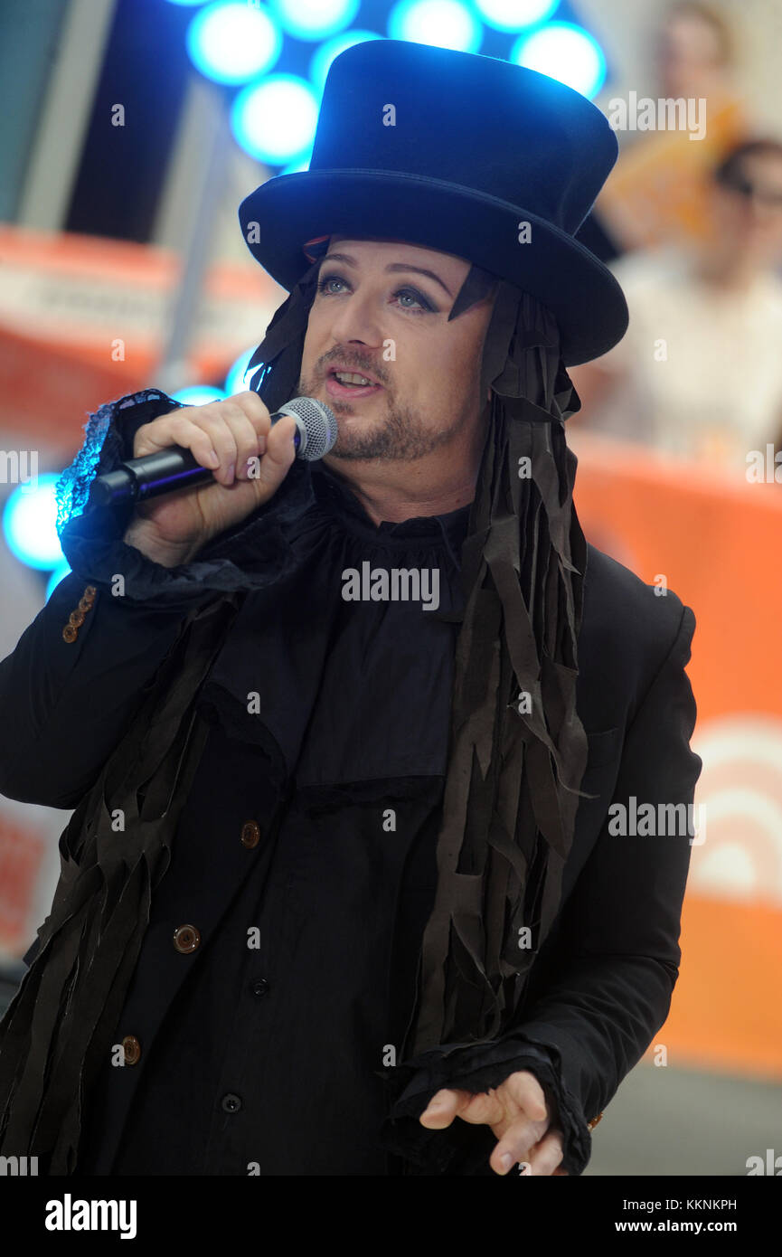 NEW YORK, NY - JULY 02: British singer and songwriter Boy George ...