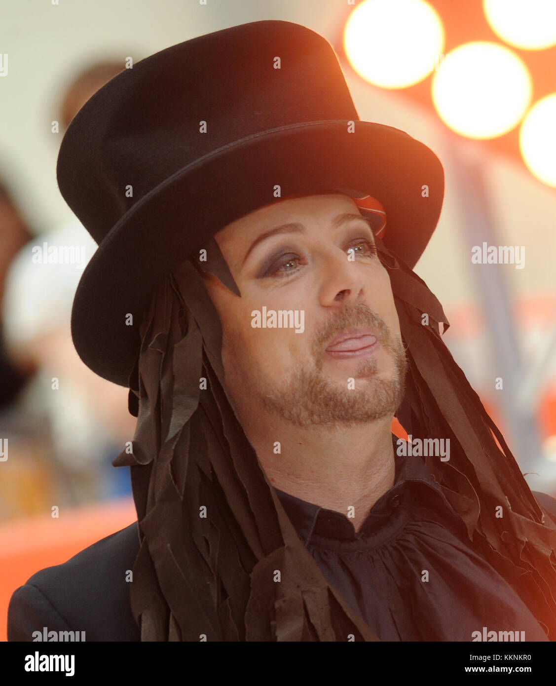 NEW YORK, NY - JULY 02: British singer and songwriter Boy George ...
