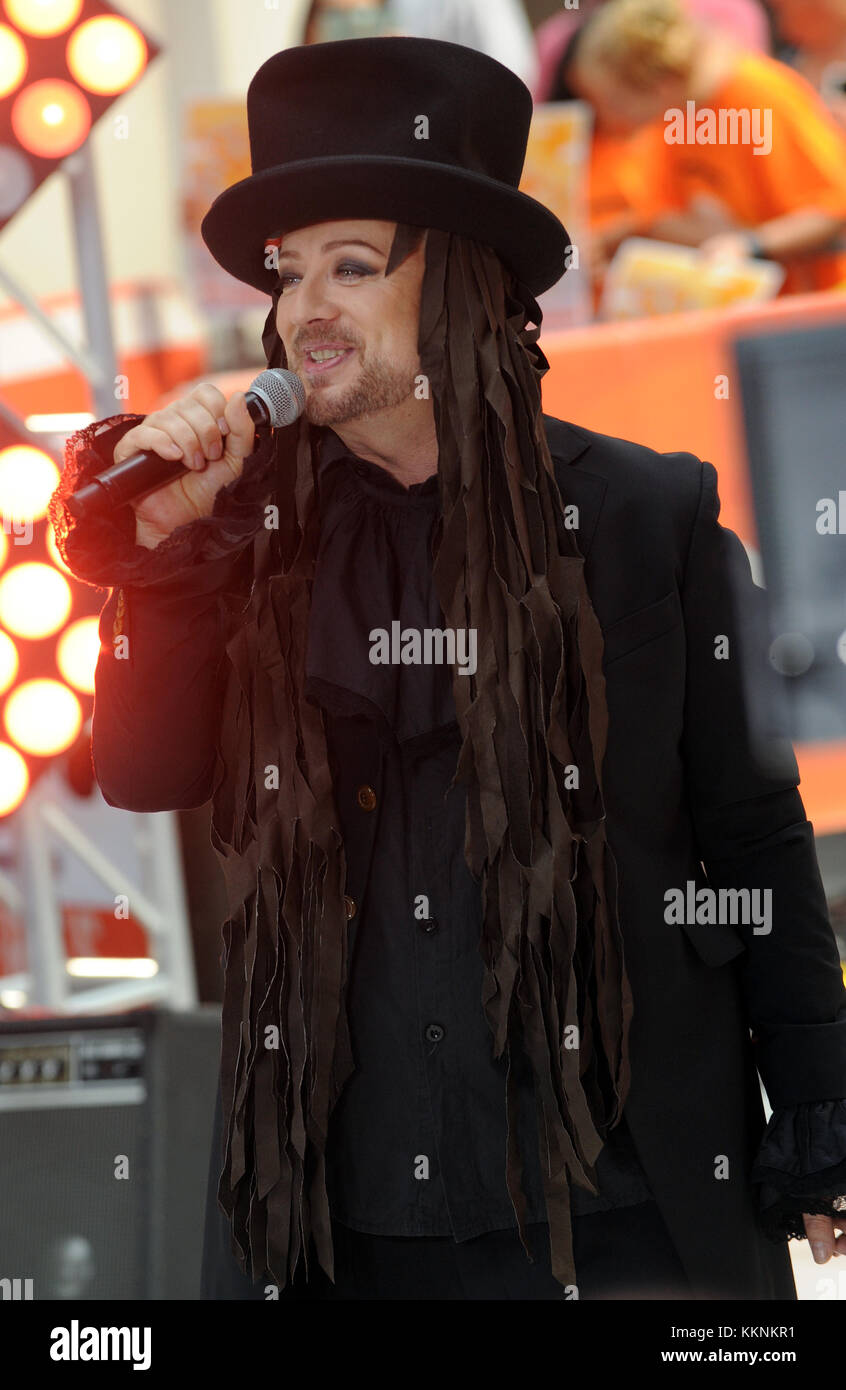 NEW YORK, NY - JULY 02: British singer and songwriter Boy George ...