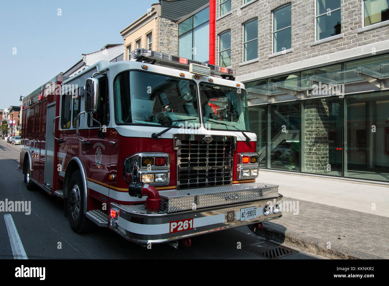 Fire engine Kingston Canada Stock Photo - Alamy