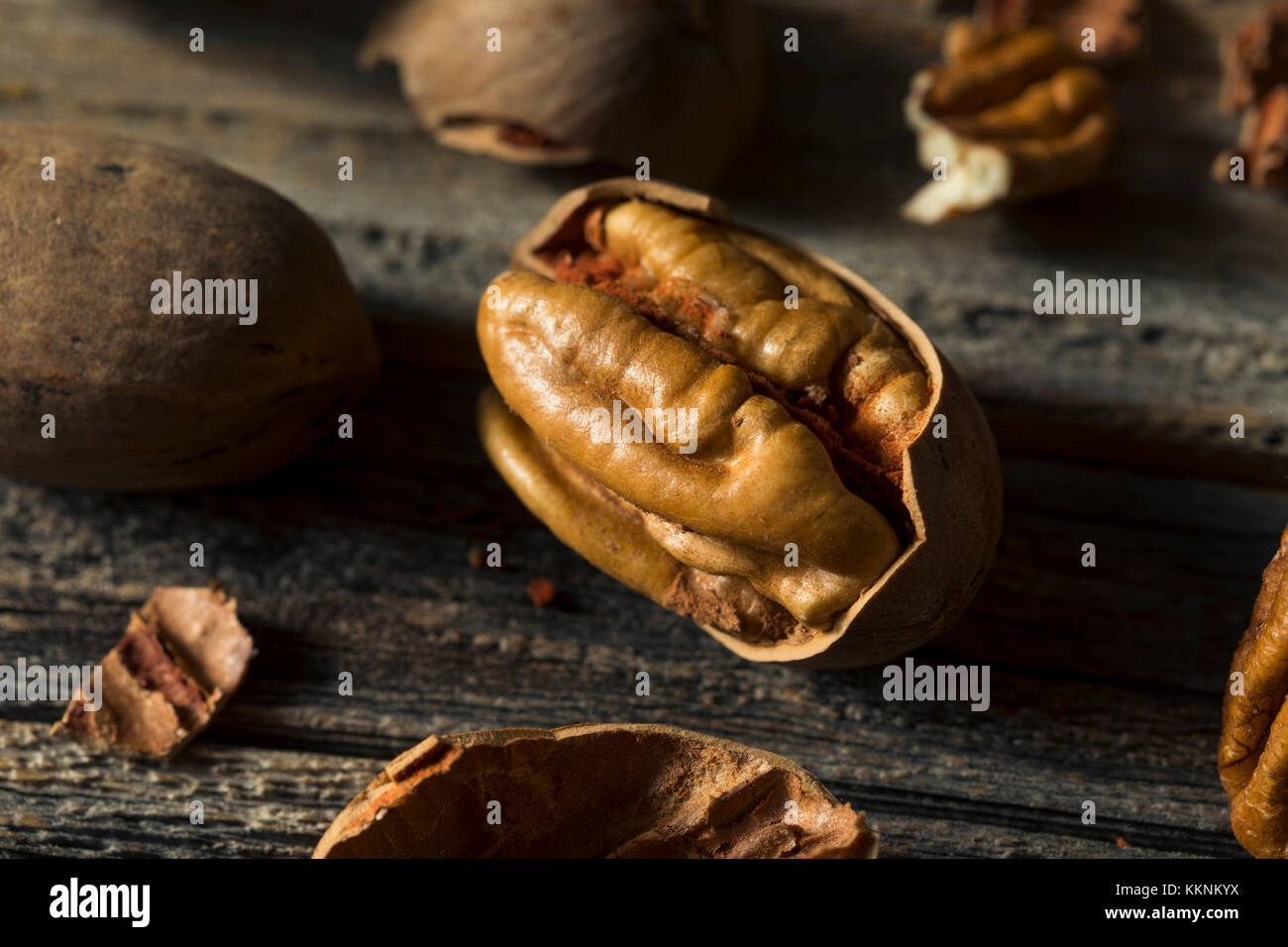 Raw Brown Organic Shelled Pecans Ready to Crack Stock Photo - Alamy
