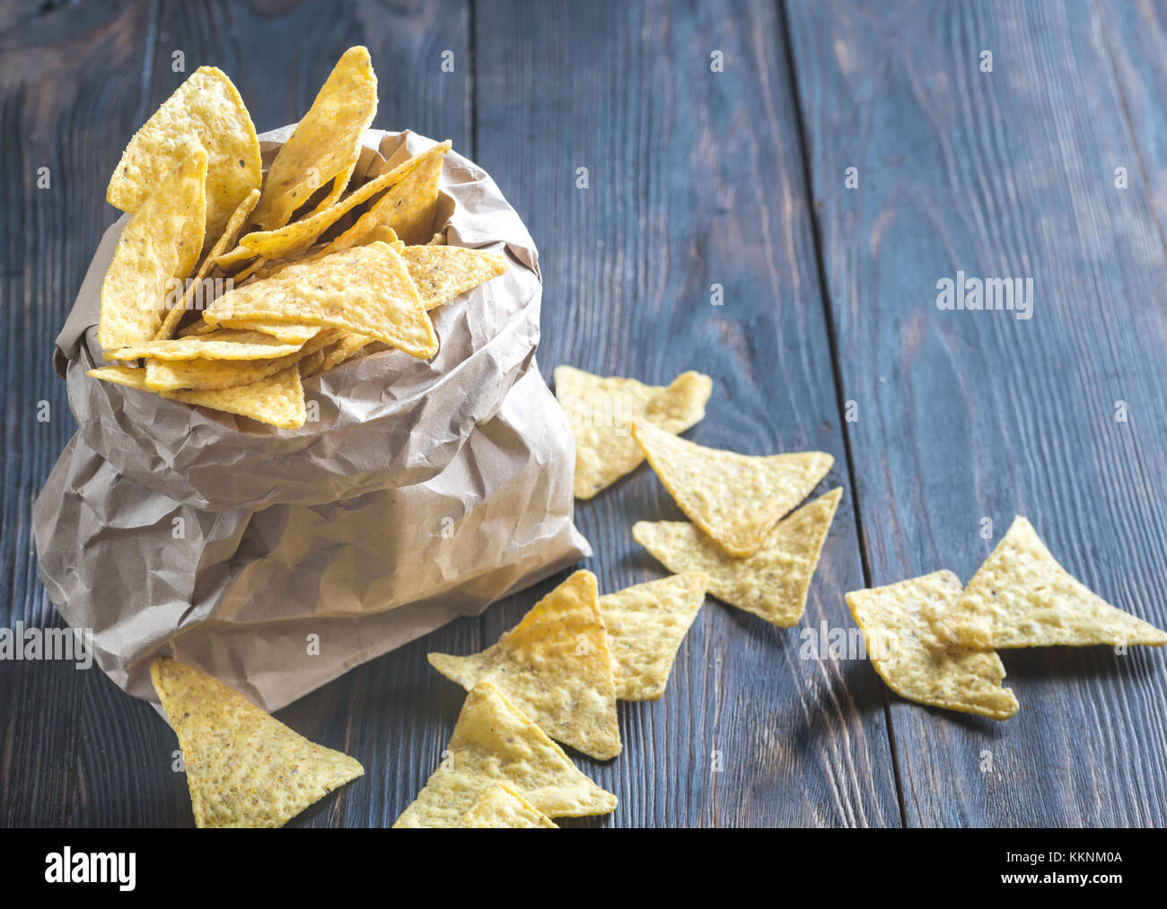 Nachos in the paper bag Stock Photo - Alamy