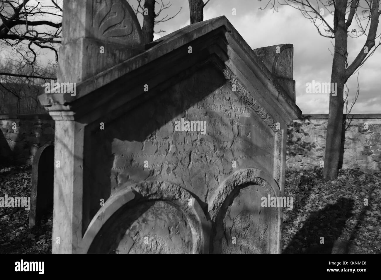 old jewish cemetery Stock Photo - Alamy
