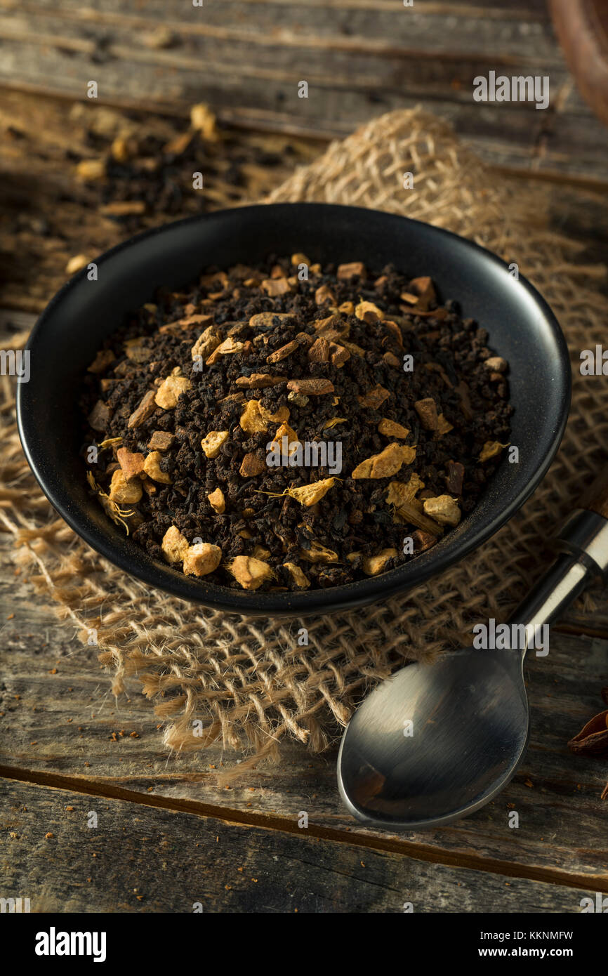 Raw Dry Organic Chai Tea in a Bowl Stock Photo - Alamy