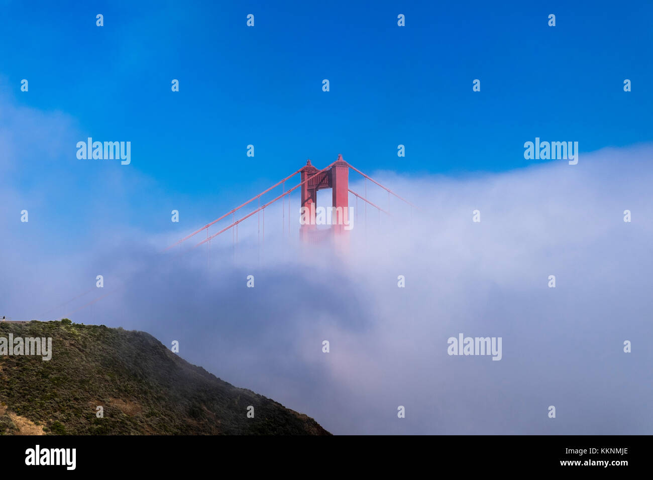 Golden gate bridge fog hi-res stock photography and images - Alamy