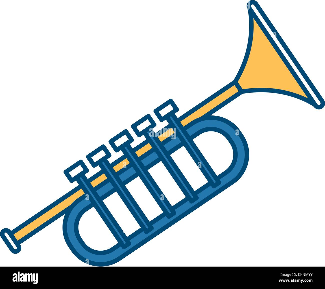Trumpet music instrument Stock Vector Image & Art - Alamy