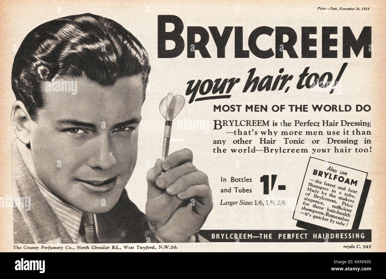 Brylcreem Advert High Resolution Stock Photography and Images - Alamy
