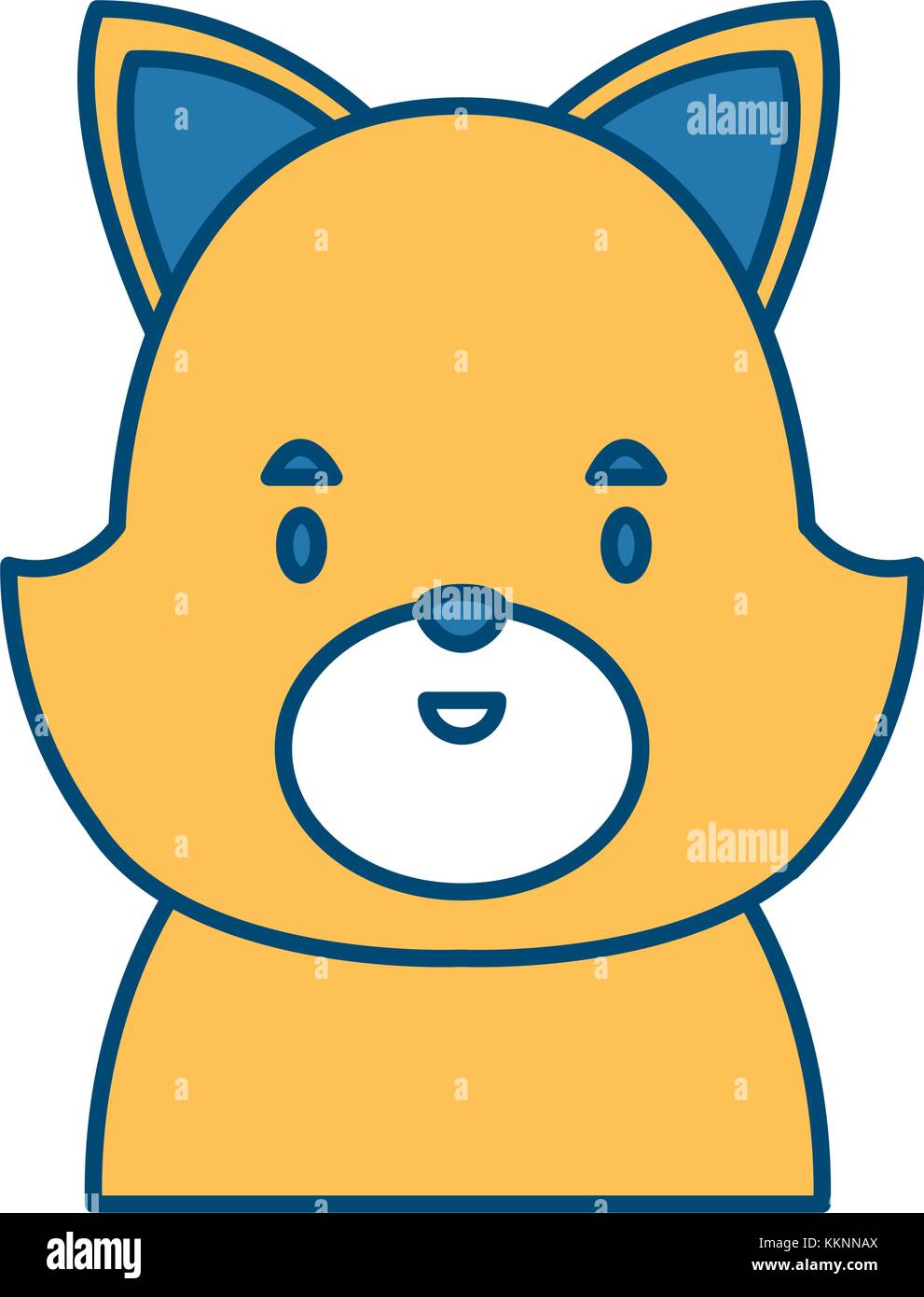 Cute cat head cartoon Stock Vector Image & Art - Alamy