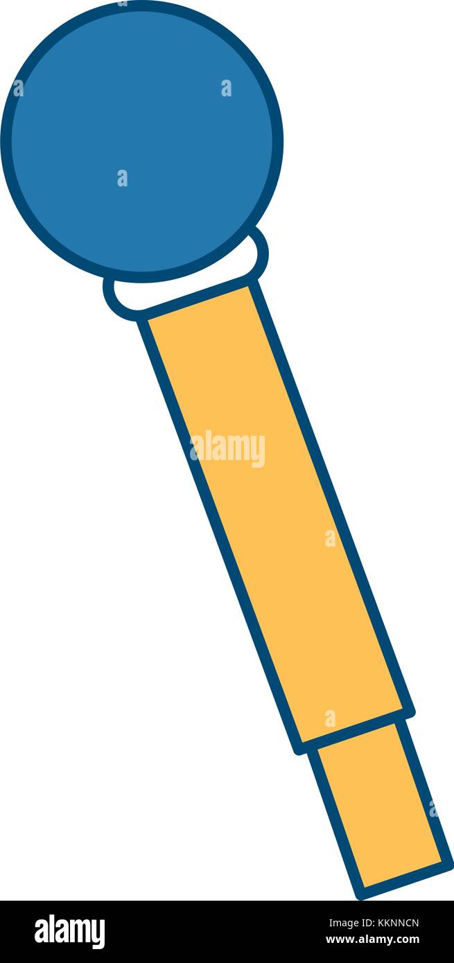 Karaoke microphone icon blue Cut Out Stock Images & Pictures - Alamy