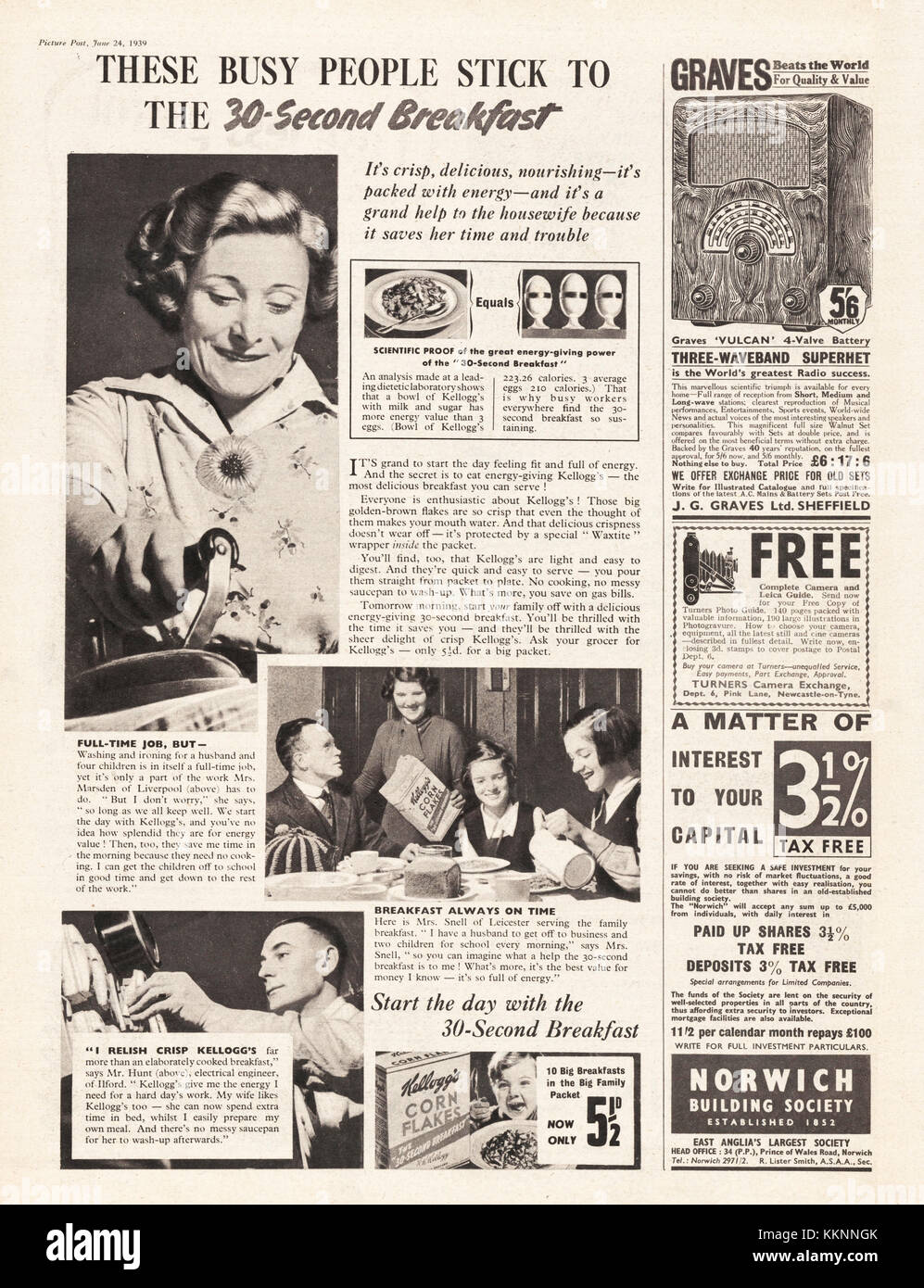 Corn flakes advert hi-res stock photography and images - Alamy