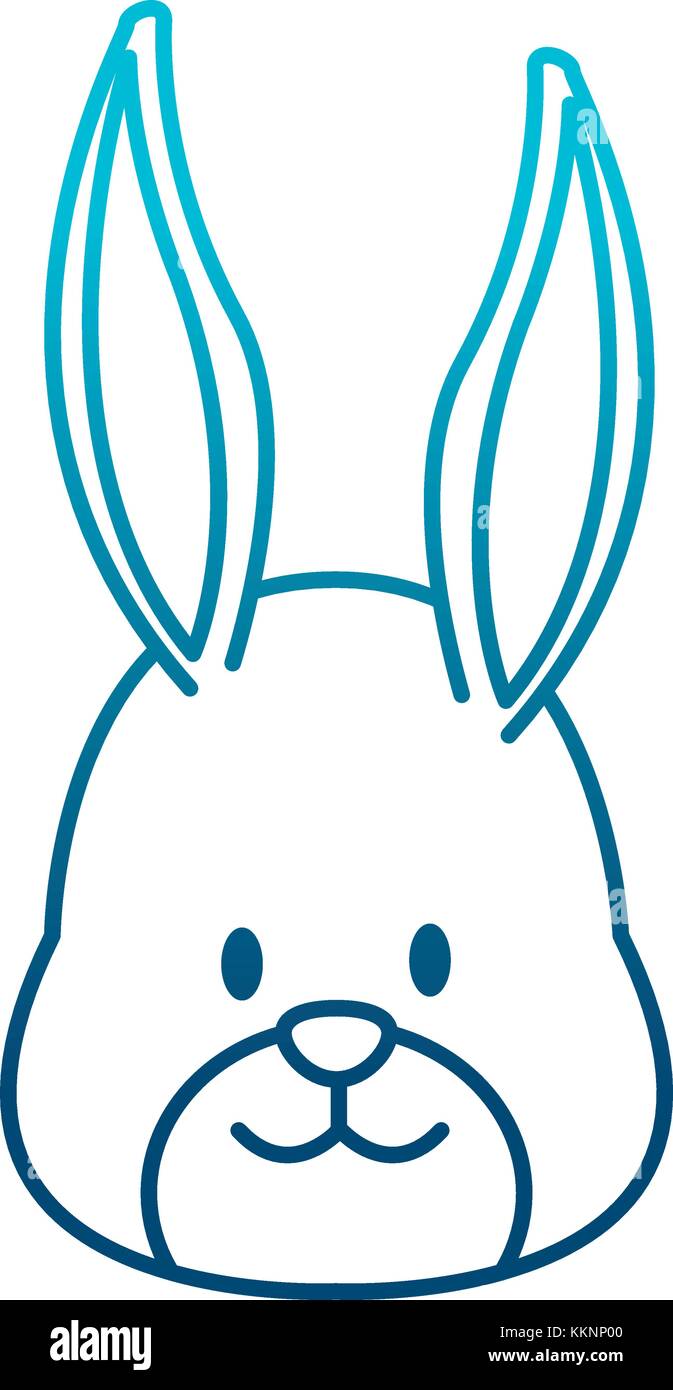 Cute bunny head cartoon Stock Vector Image & Art - Alamy