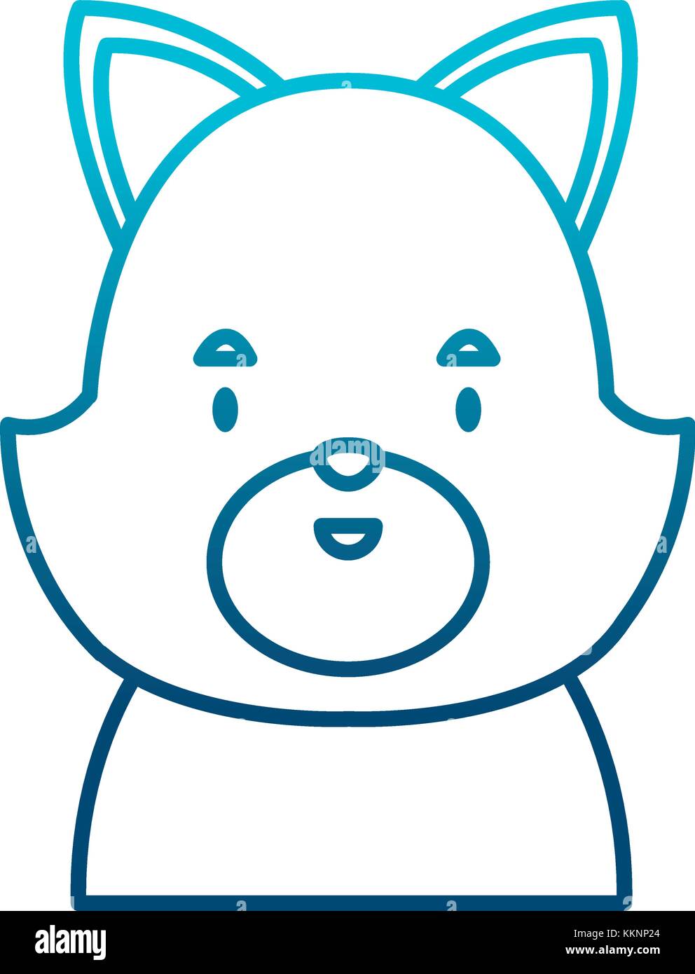 Cute cat head cartoon Stock Vector Image & Art - Alamy