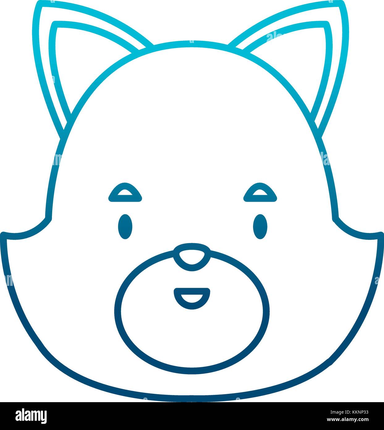 Cute cat head cartoon Stock Vector Image & Art - Alamy