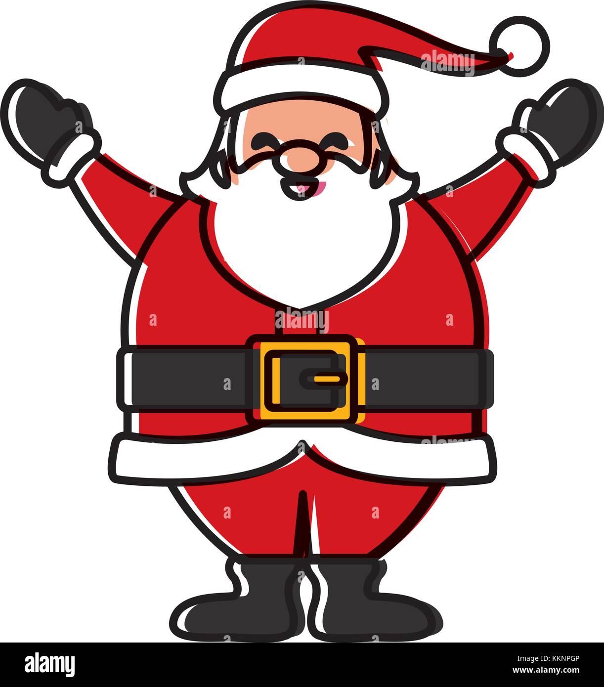 Funny santa claus cartoon Stock Vector Image & Art - Alamy