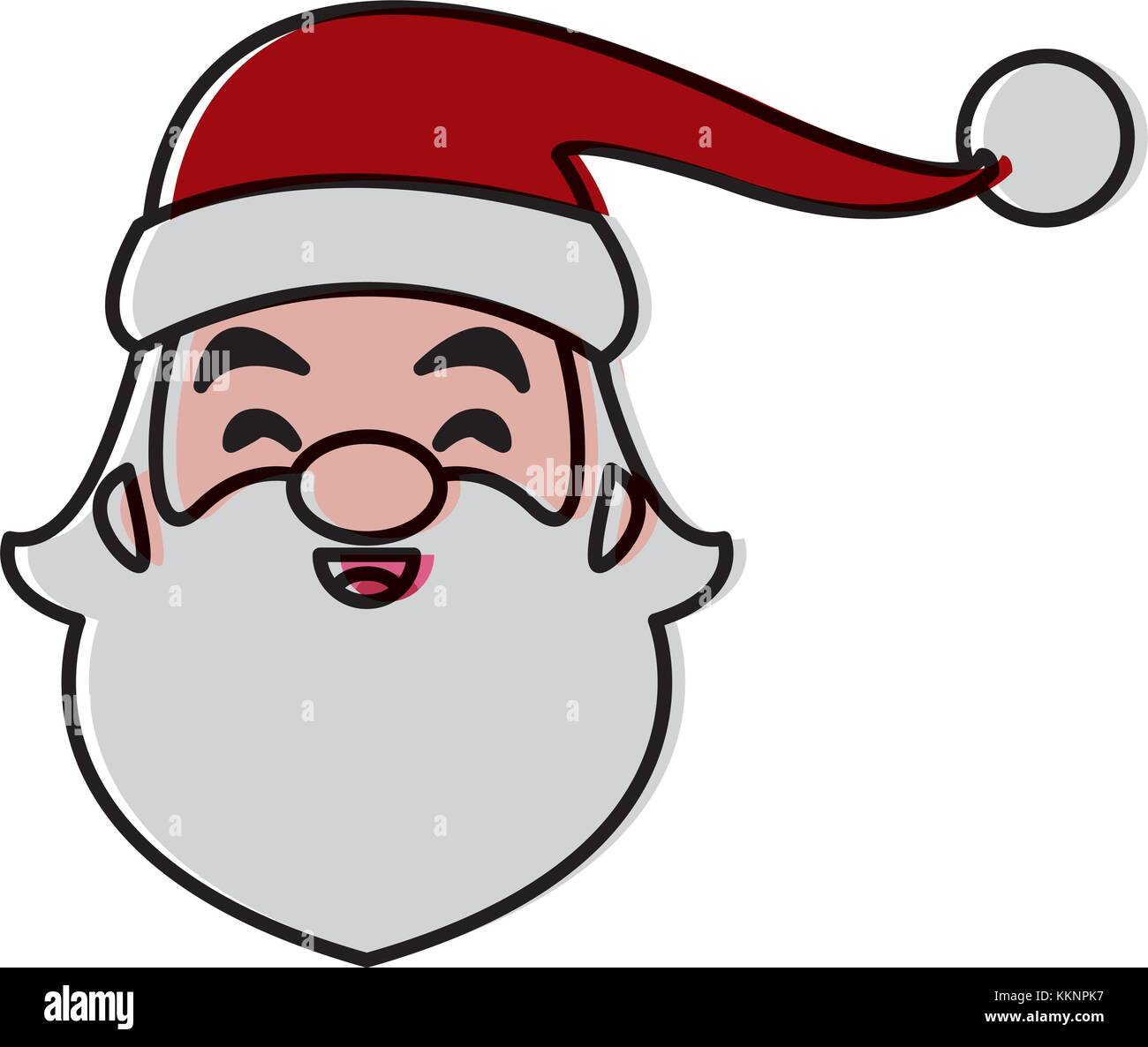 Santa claus funny face cartoon Stock Vector Image & Art - Alamy