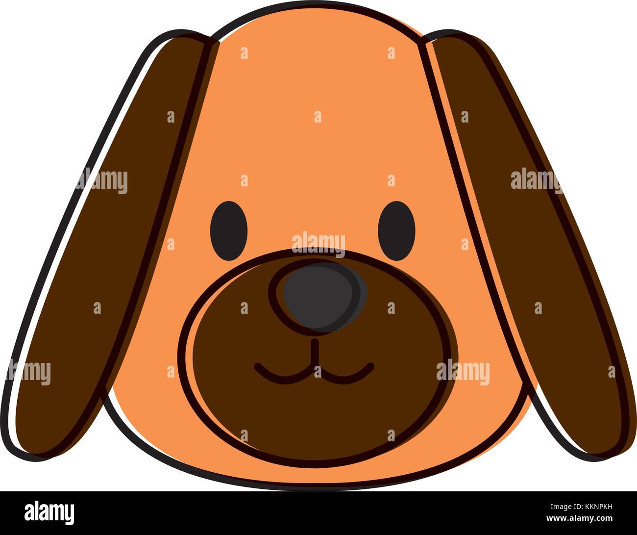 Cute dog head cartoon Stock Vector Image & Art - Alamy