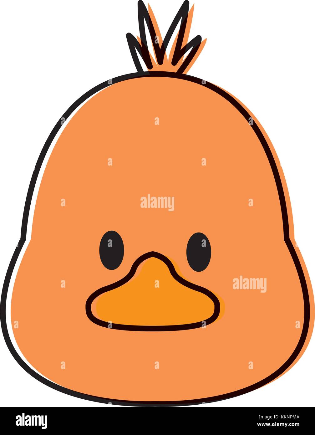 Cute bird head cartoon Stock Vector Image & Art - Alamy