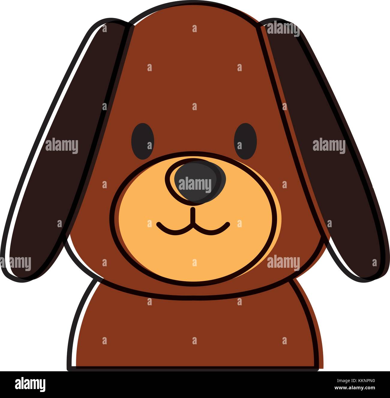 Cute dog head cartoon Stock Vector Image & Art - Alamy