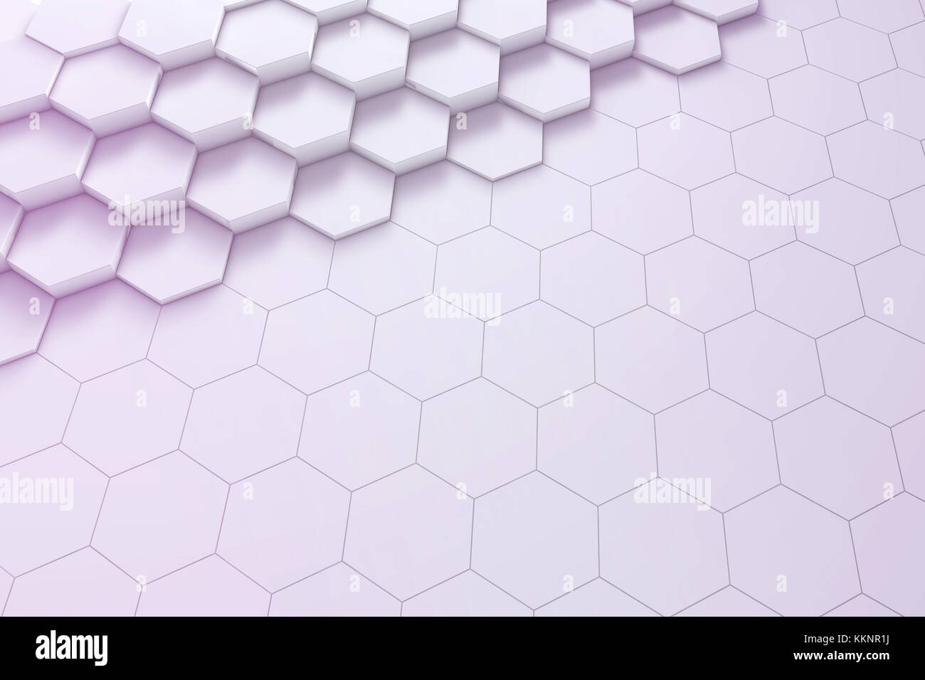 Geometric hexagon pattern background. 3D rendering Stock Photo - Alamy