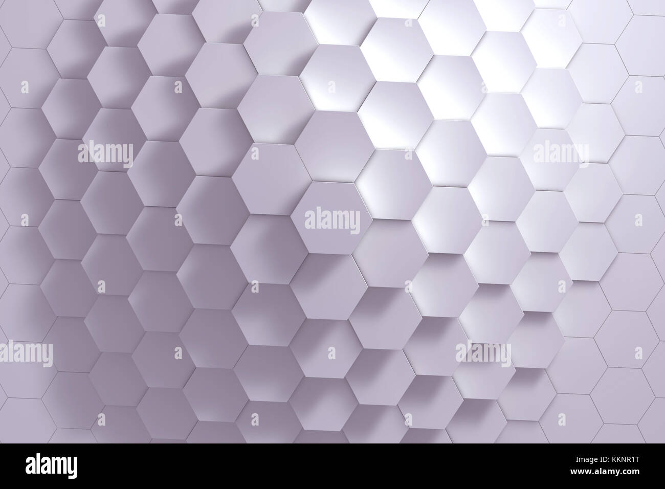 Geometric hexagon pattern background. 3D rendering Stock Photo - Alamy