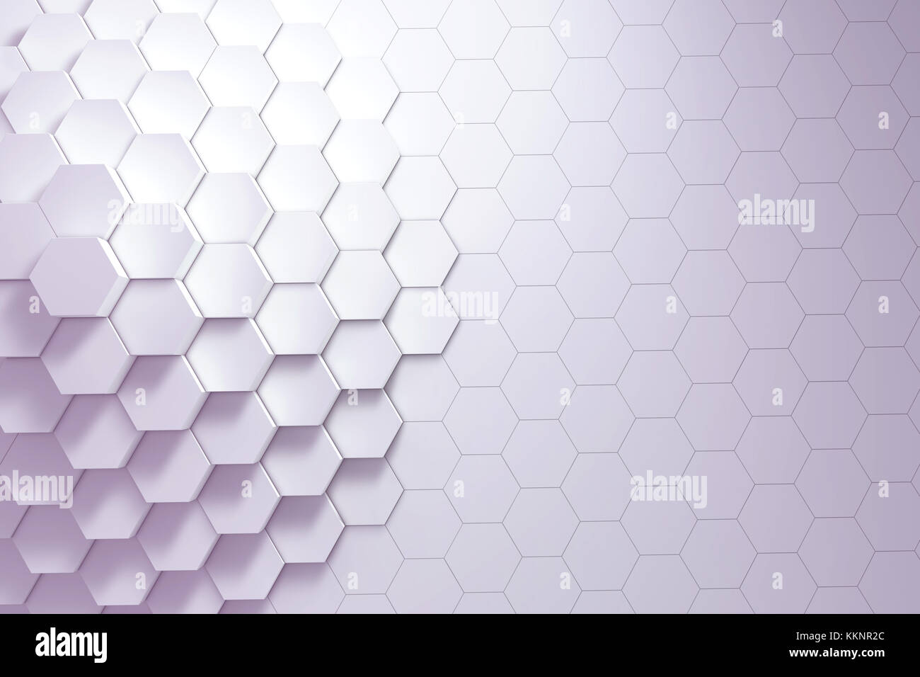 Geometric hexagon pattern background. 3D rendering Stock Photo - Alamy