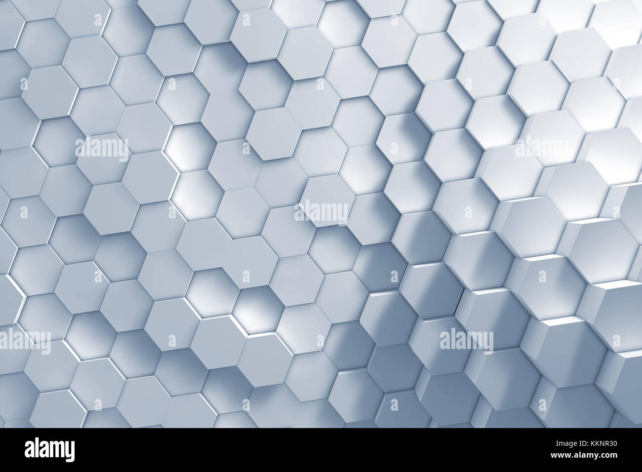 Geometric hexagon pattern background. 3D rendering Stock Photo - Alamy