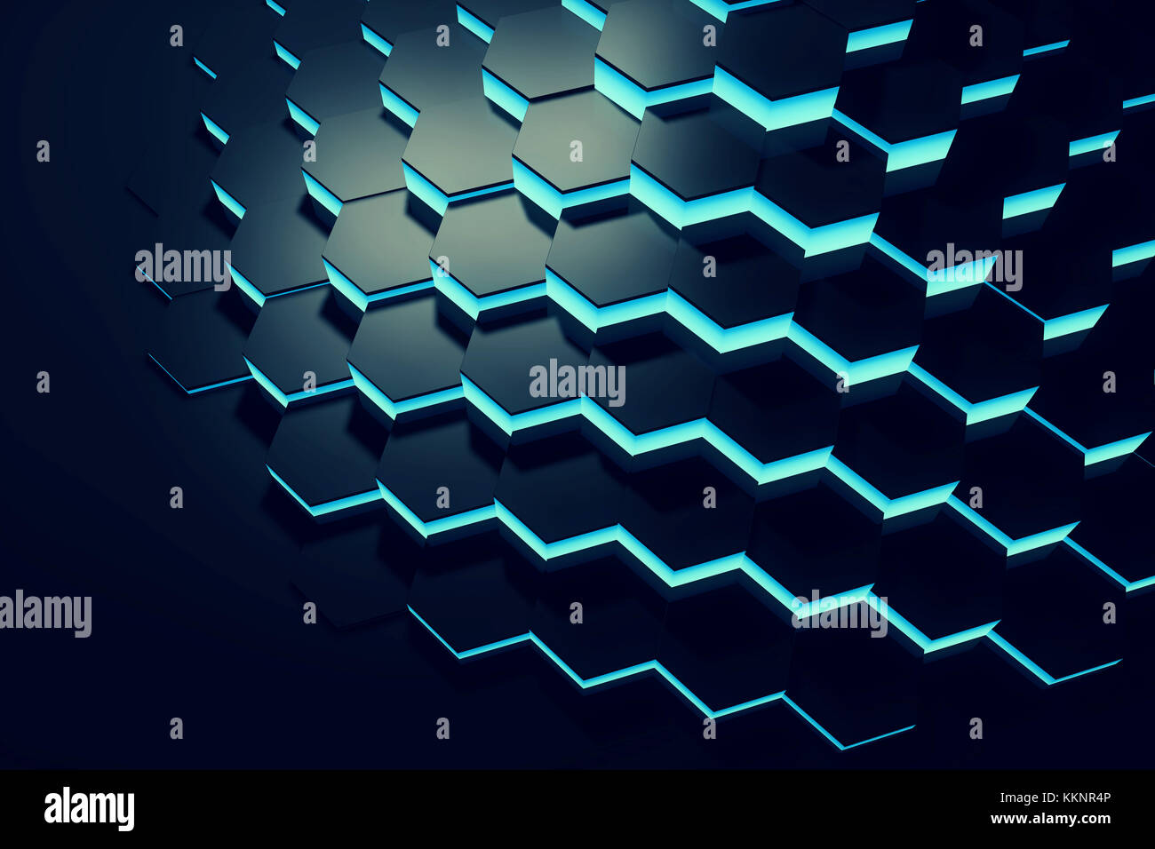 Glowing Hexagon Wallpaper