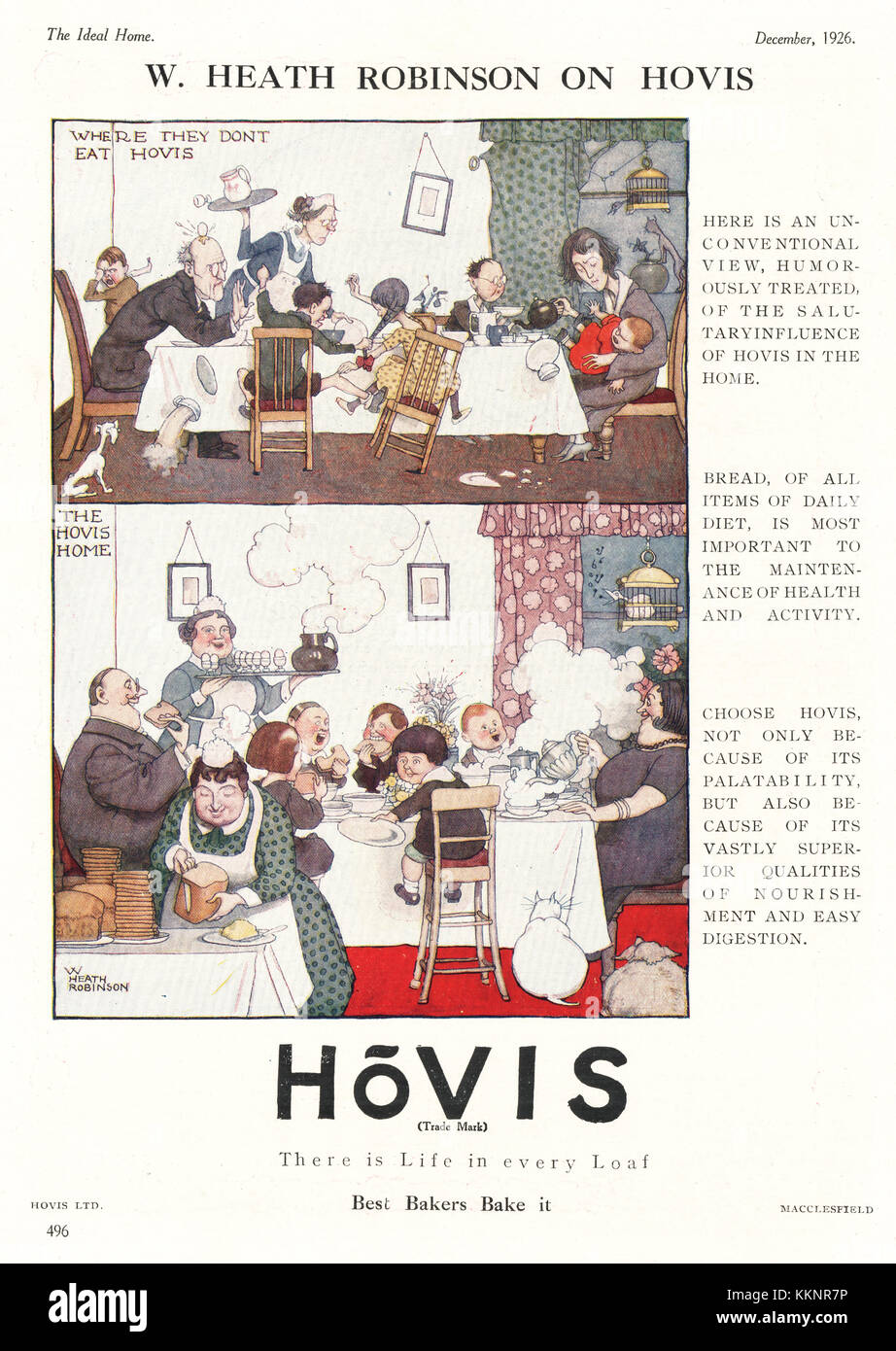 1926 UK Magazine Hovis Advert Stock Photo - Alamy