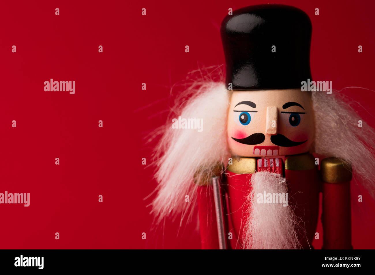 Festive christmas nutcracker soldier toy Stock Photo - Alamy