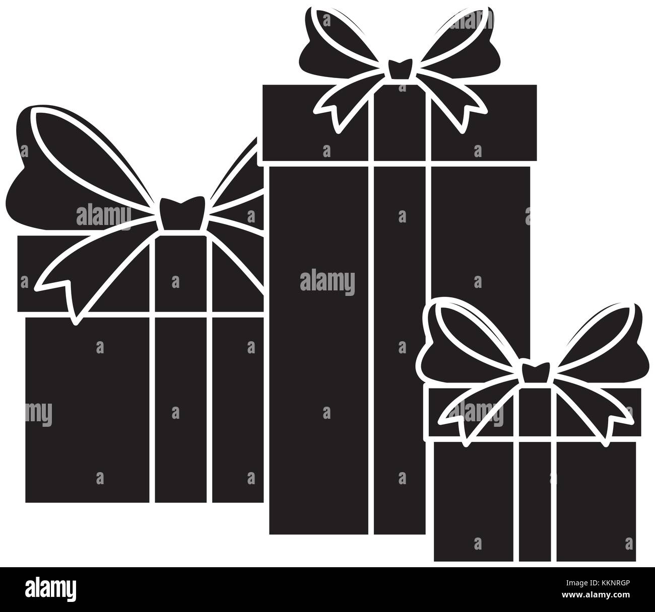 Ribbon giftboxes Stock Vector Images - Alamy