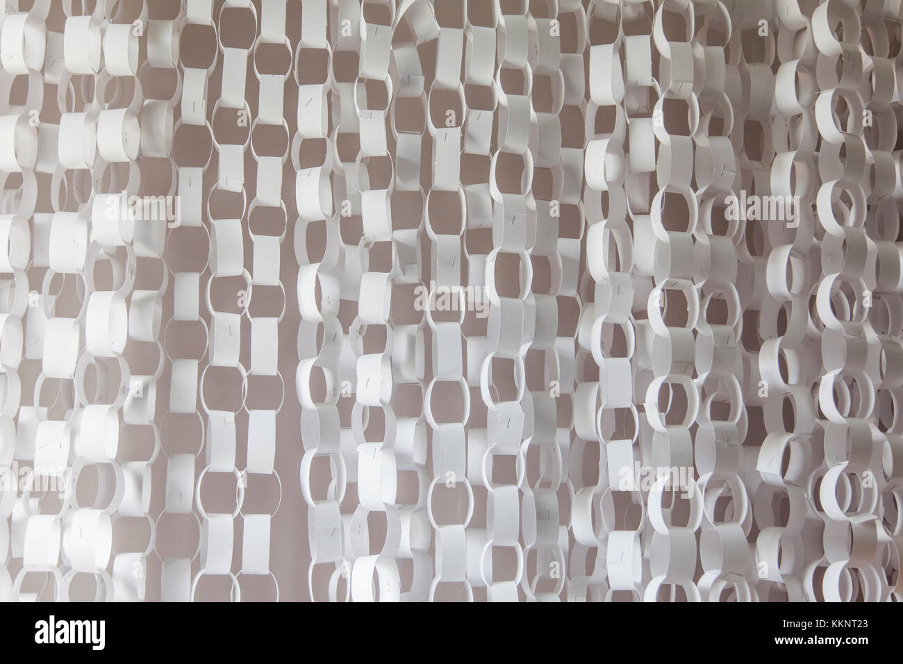Paper chain decoration background Stock Photo - Alamy