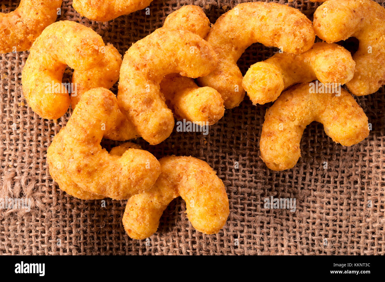 Puffed snacks from above Stock Photo - Alamy