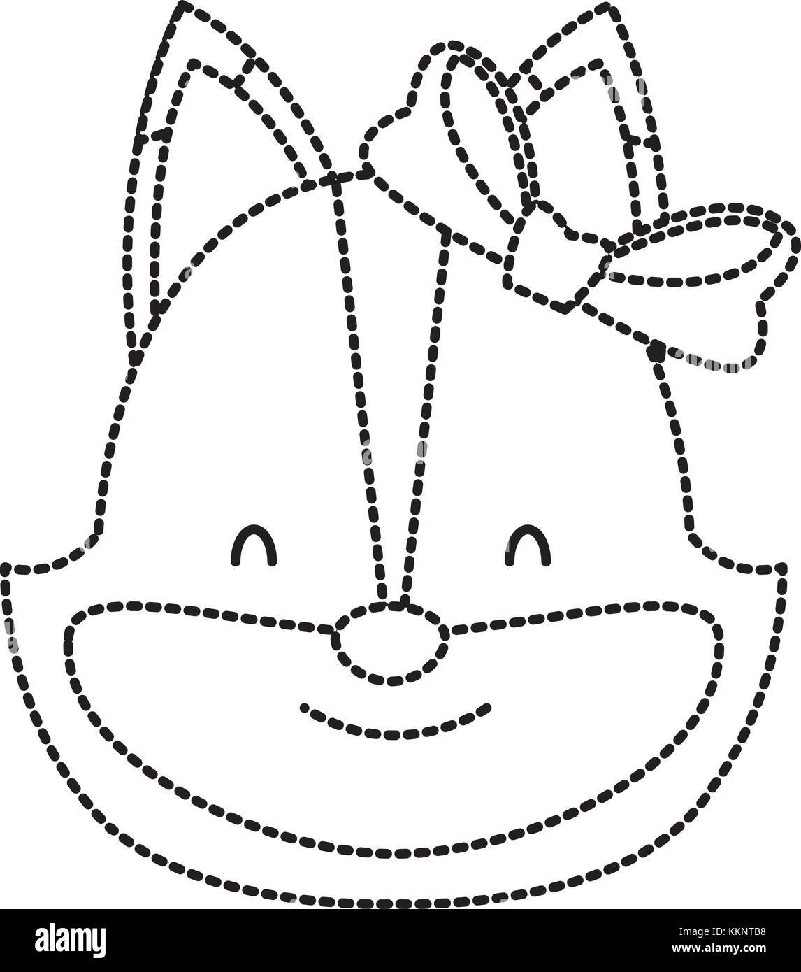 Fox with bow Stock Vector Images - Alamy