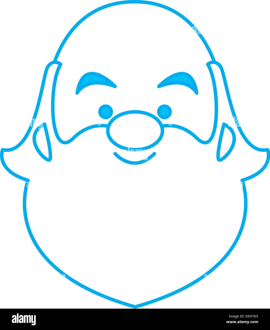 Santa claus without hat Stock Vector Image & Art - Alamy