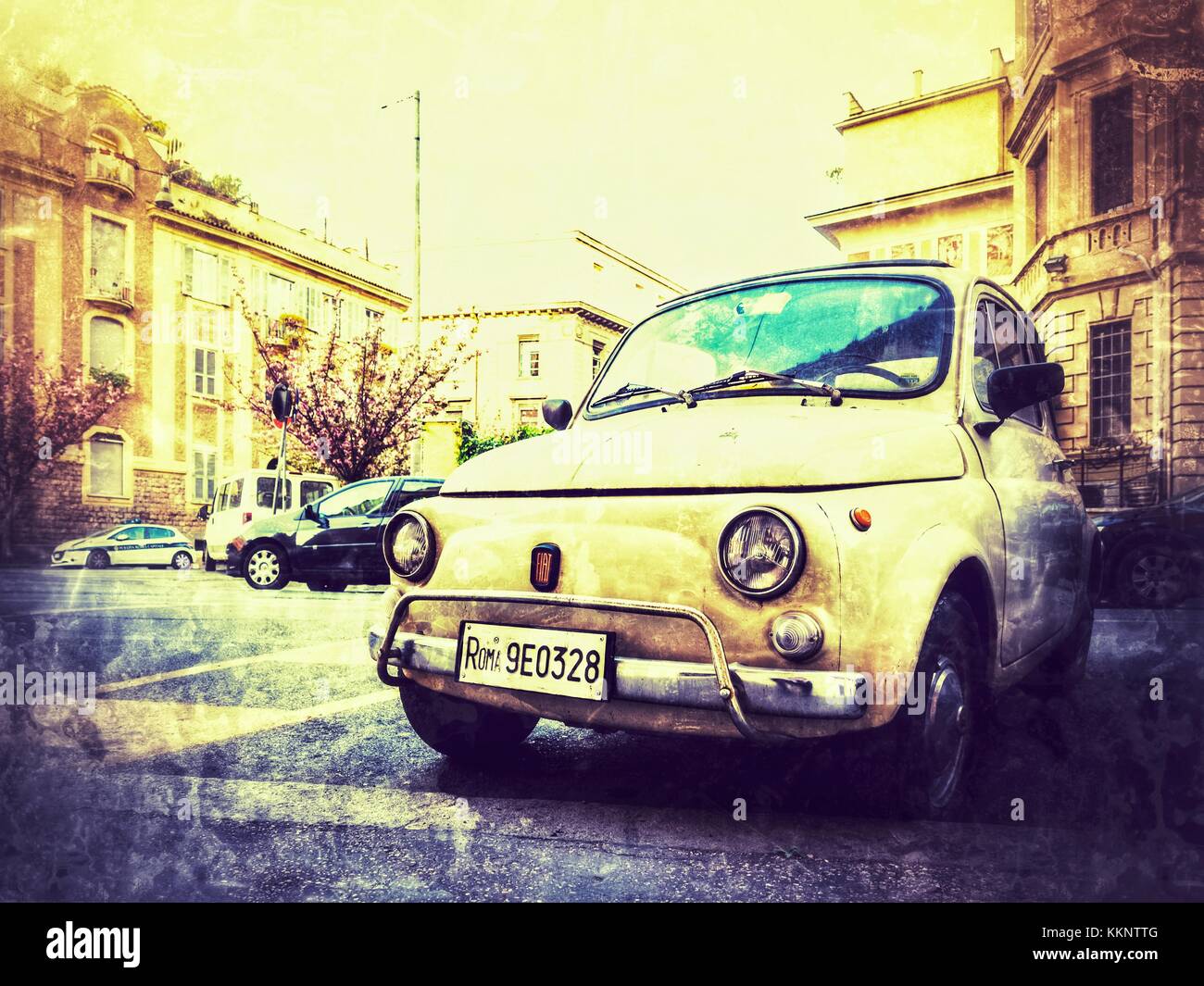 License plate rome hi-res stock photography and images - Alamy