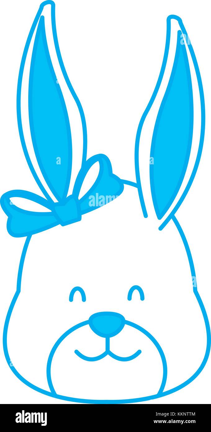 Bunny with bow Stock Vector Image & Art - Alamy