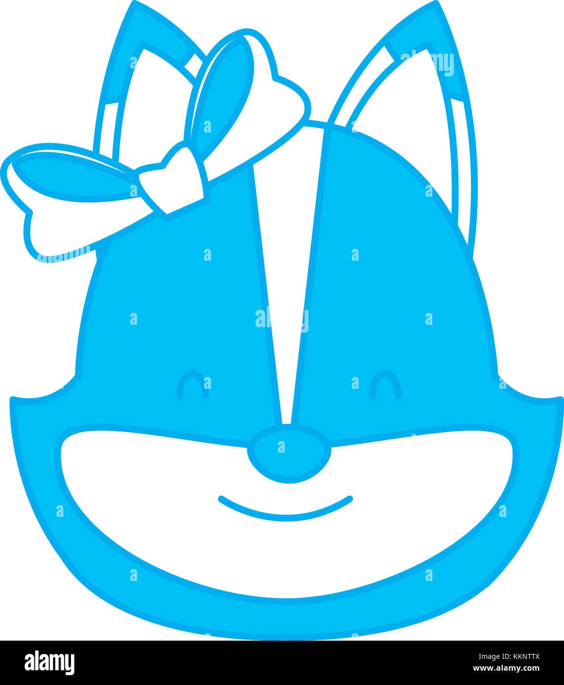 Fox with bow Stock Vector Images - Alamy