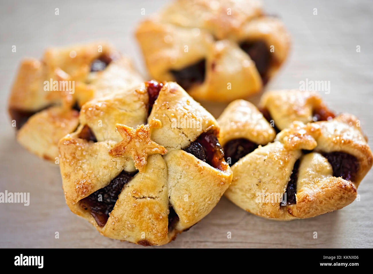 Mince pie parcels Stock Photo - Alamy