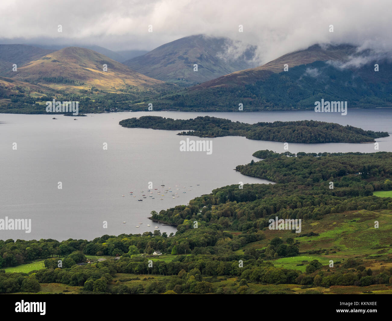 View on loch lomond from conic hill Stock Photo - Alamy