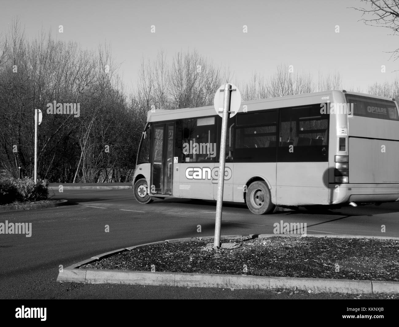 Tesco Extra Superstore, local bus service conveying passengers to store ...